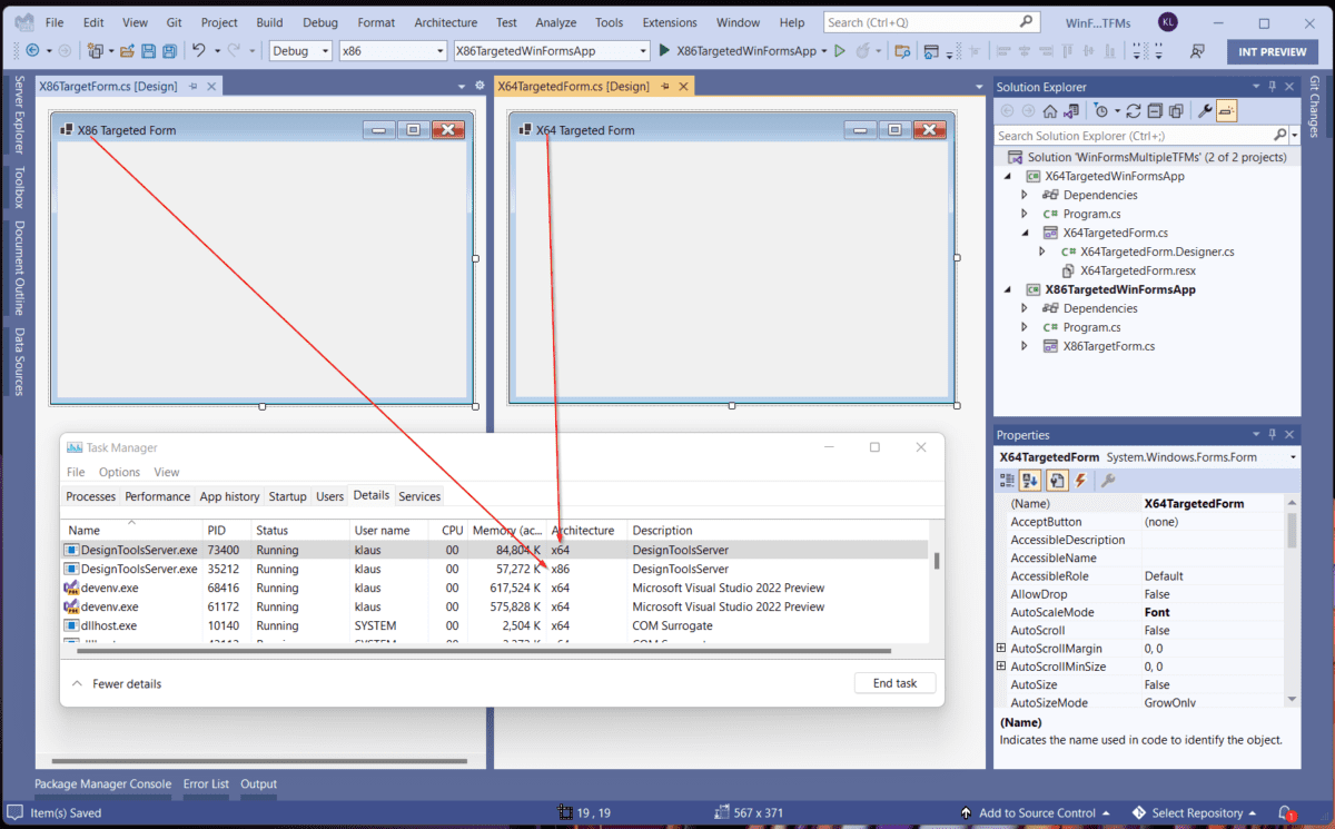 The Current Status Of The Windows Forms Designer For .NET Applications