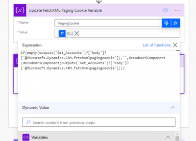 Power Automate - Using FetchXML, Retrieve More Than 5000 Records.