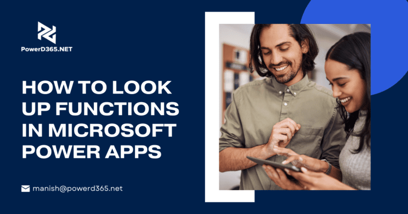 How To Look Up Functions In Microsoft Power Apps