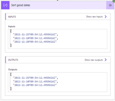 Sorting An Array By Dates In Power Automate